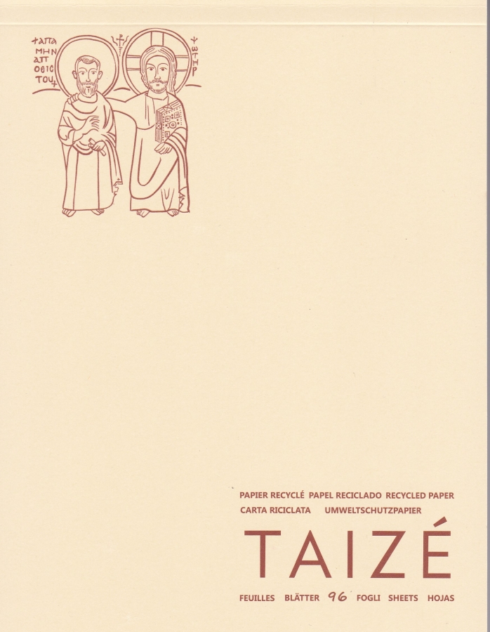 Briefpapier Jesus als Freund | made-by-taize.de